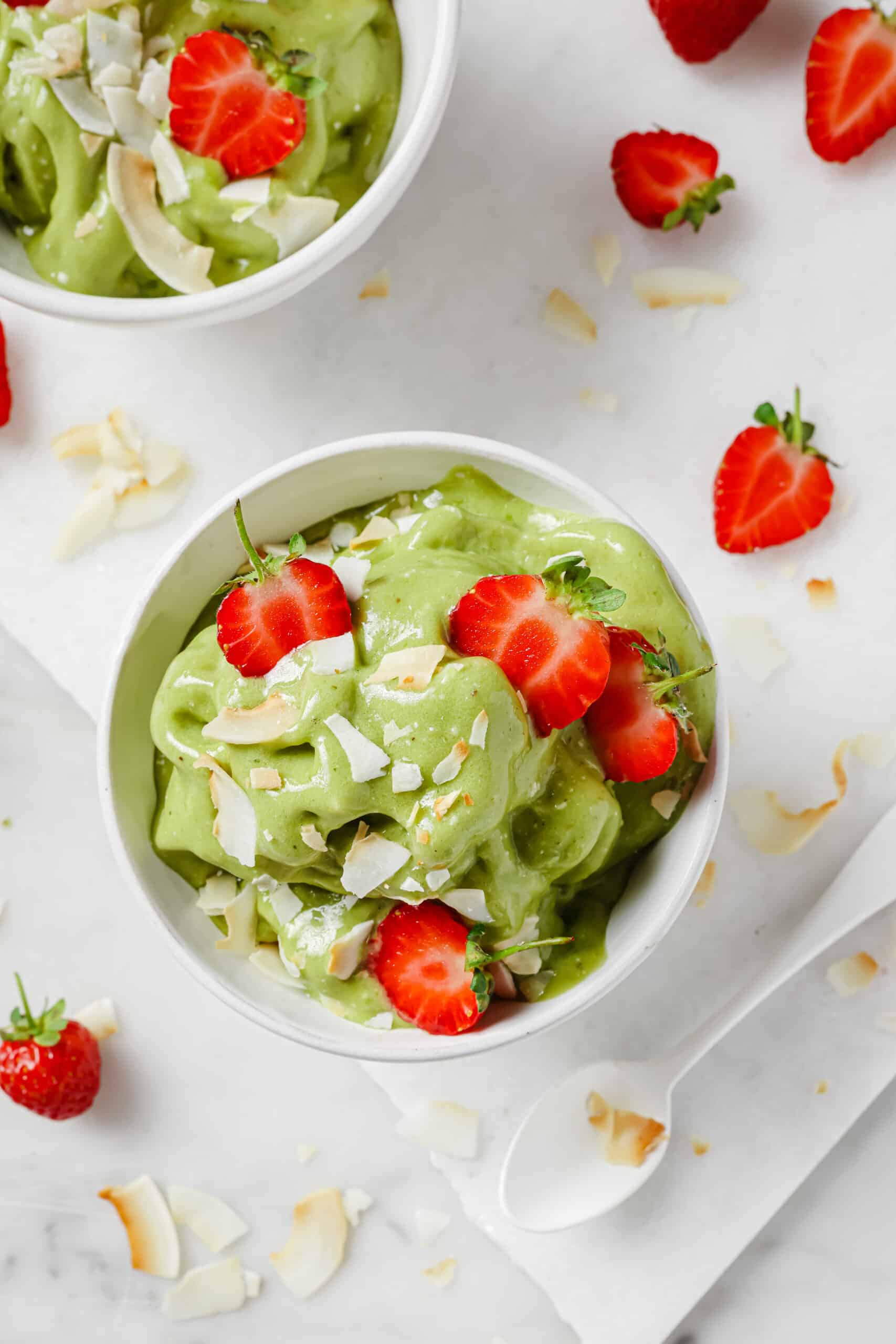 3-Ingredient Matcha Nice Cream (Vegan) - Two Spoons