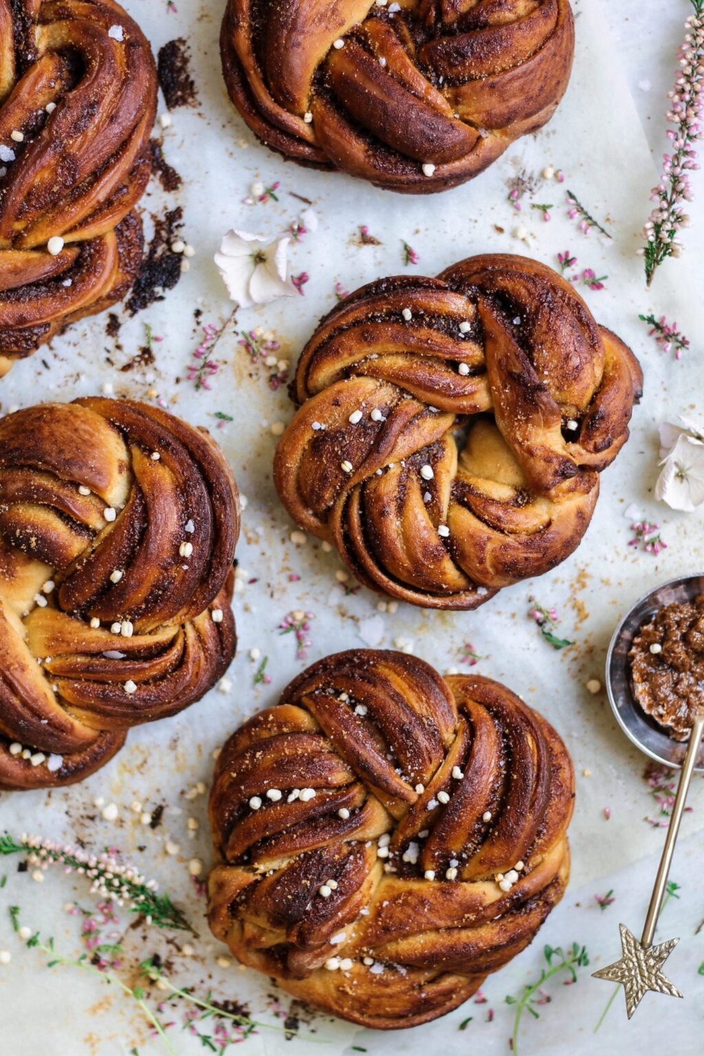 Vegan Cinnamon Braid Buns | Gluten Free Recipe | Two Spoons