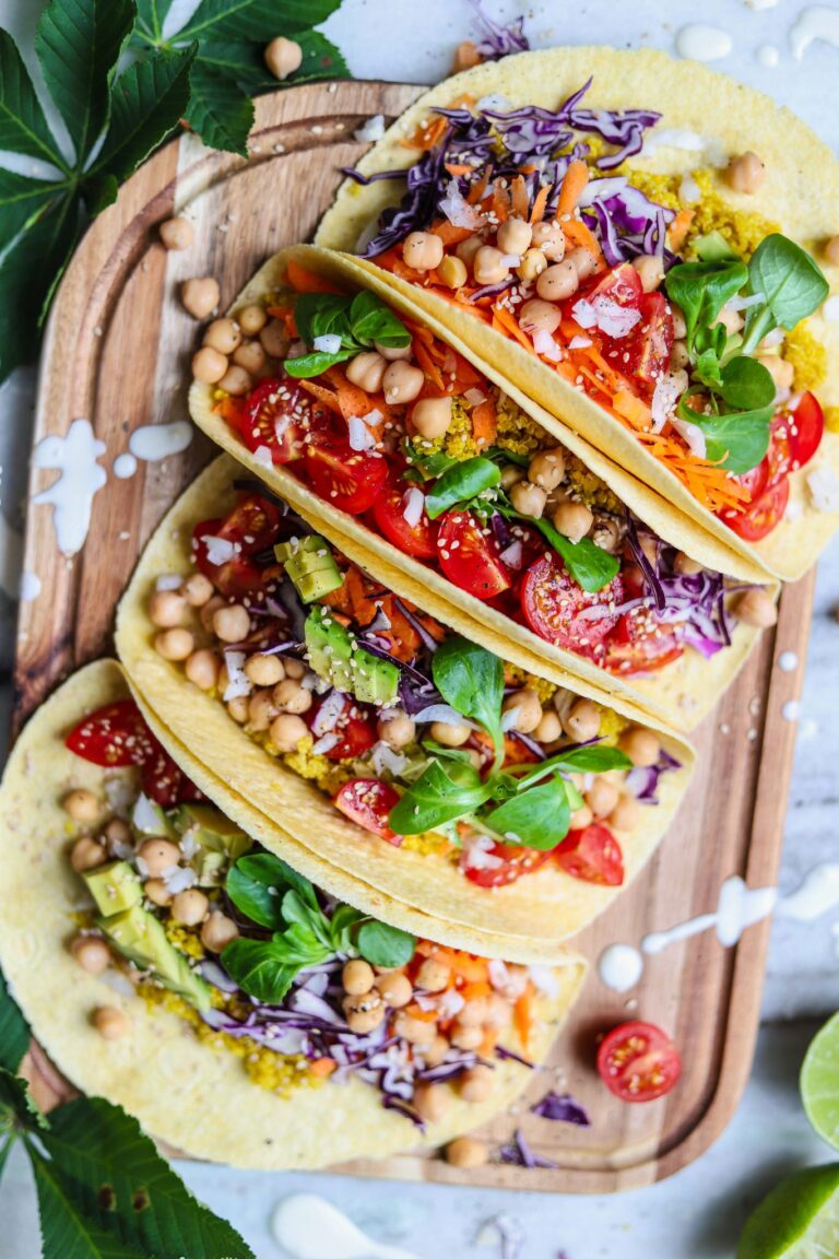 Vegan Rainbow Tacos | Easy Vegan Tacos Recipe | Two Spoons