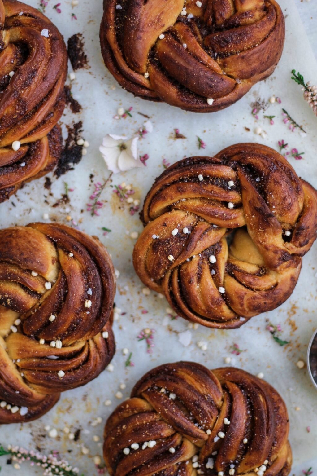 Vegan Cinnamon Braid Buns | Gluten Free Recipe | Two Spoons