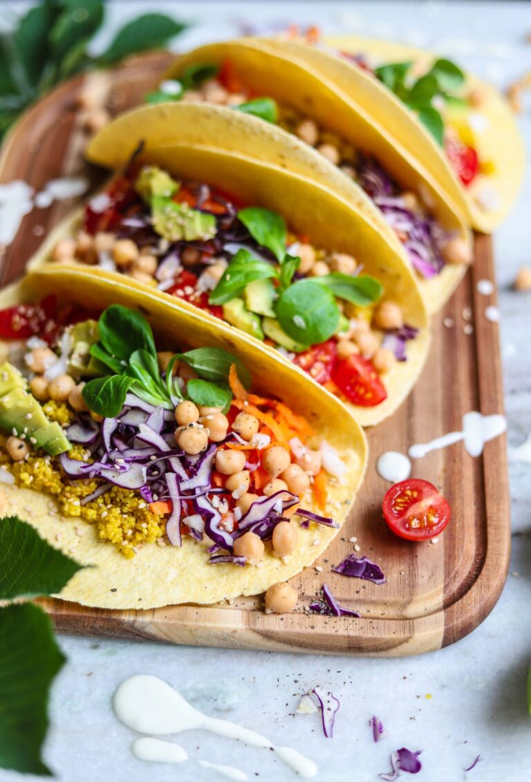 Vegan Rainbow Tacos | Easy Vegan Tacos Recipe | Two Spoons