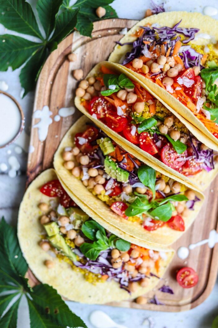 Vegan Rainbow Tacos | Easy Vegan Tacos Recipe | Two Spoons