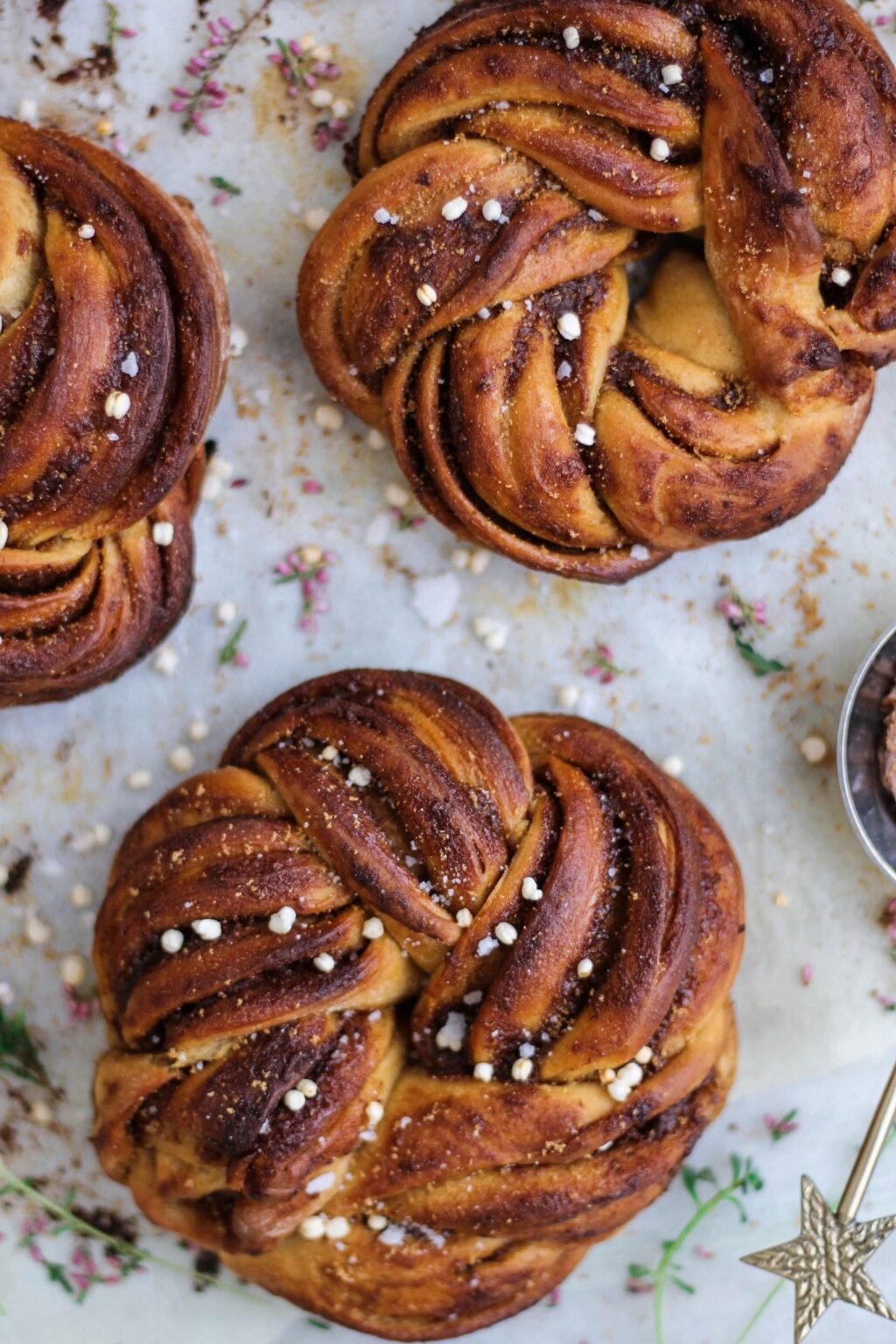 Vegan Cinnamon Braid Buns | Gluten Free Recipe | Two Spoons