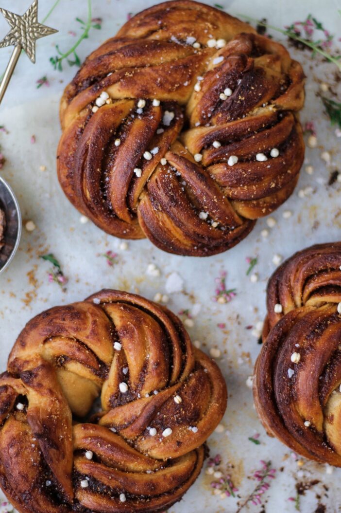 Vegan Cinnamon Braid Buns | Gluten Free Recipe | Two Spoons