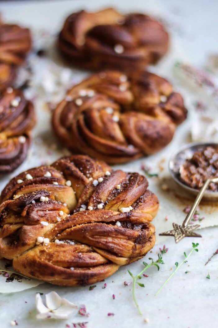 Vegan Cinnamon Braid Buns | Gluten Free Recipe | Two Spoons
