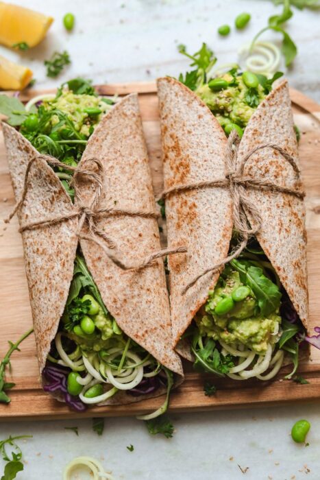 Green Goddess Wraps | Vegan Green Wraps | Two Spoons