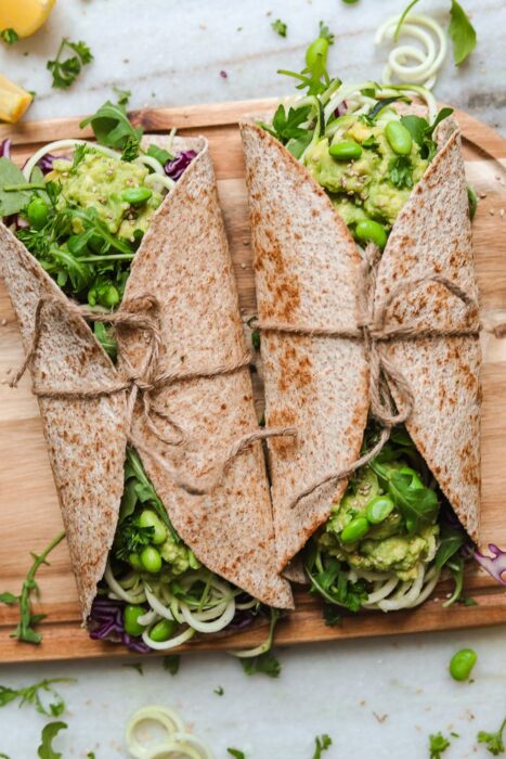 Green Goddess Wraps | Vegan Green Wraps | Two Spoons