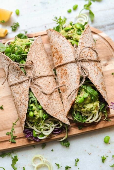 Green Goddess Wraps | Vegan Green Wraps | Two Spoons