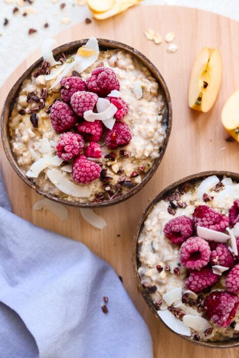 Vegan Bircher Bowl | Easy Wholesome Breakfast | Two Spoons