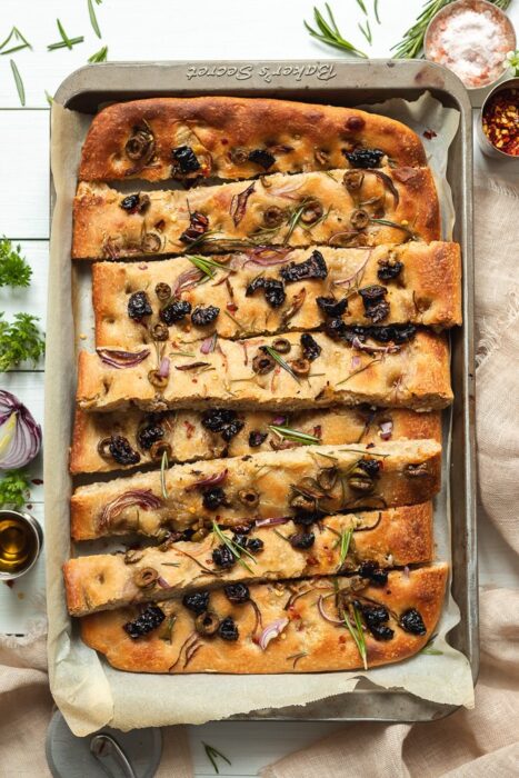 Quick & Easy No-Knead Focaccia Bread - Two Spoons