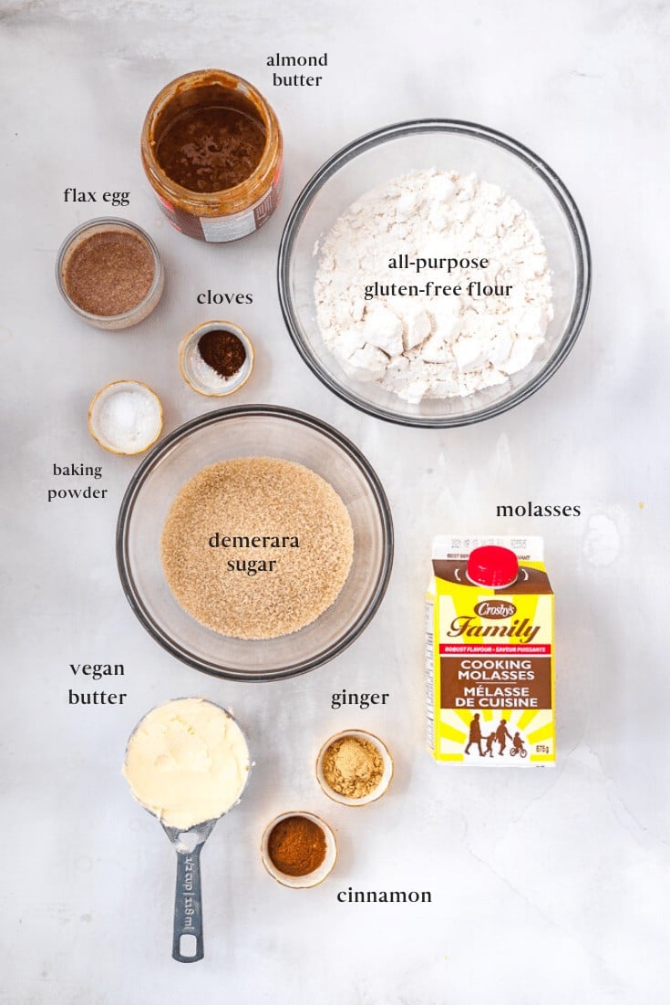 Soft and Chewy Gingerbread Cookies (V+GF) | Two Spoons