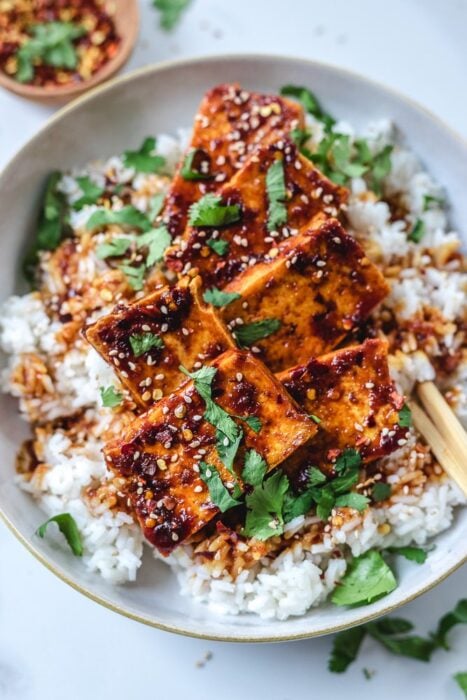 20-Minute Crispy Pan Fried Tofu - Two Spoons