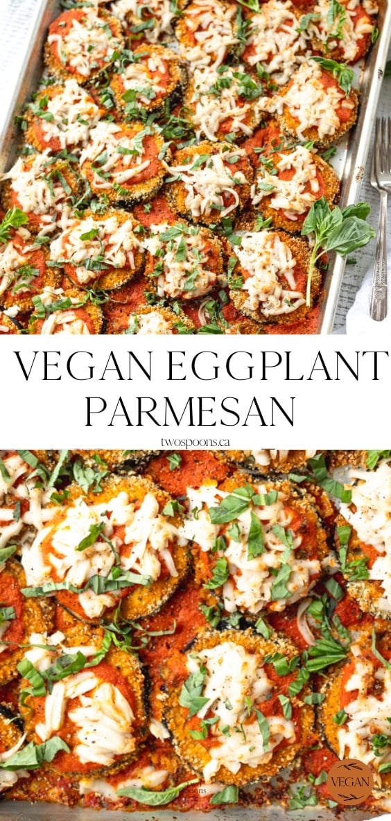 Baked Vegan Eggplant Parmesan Two Spoons