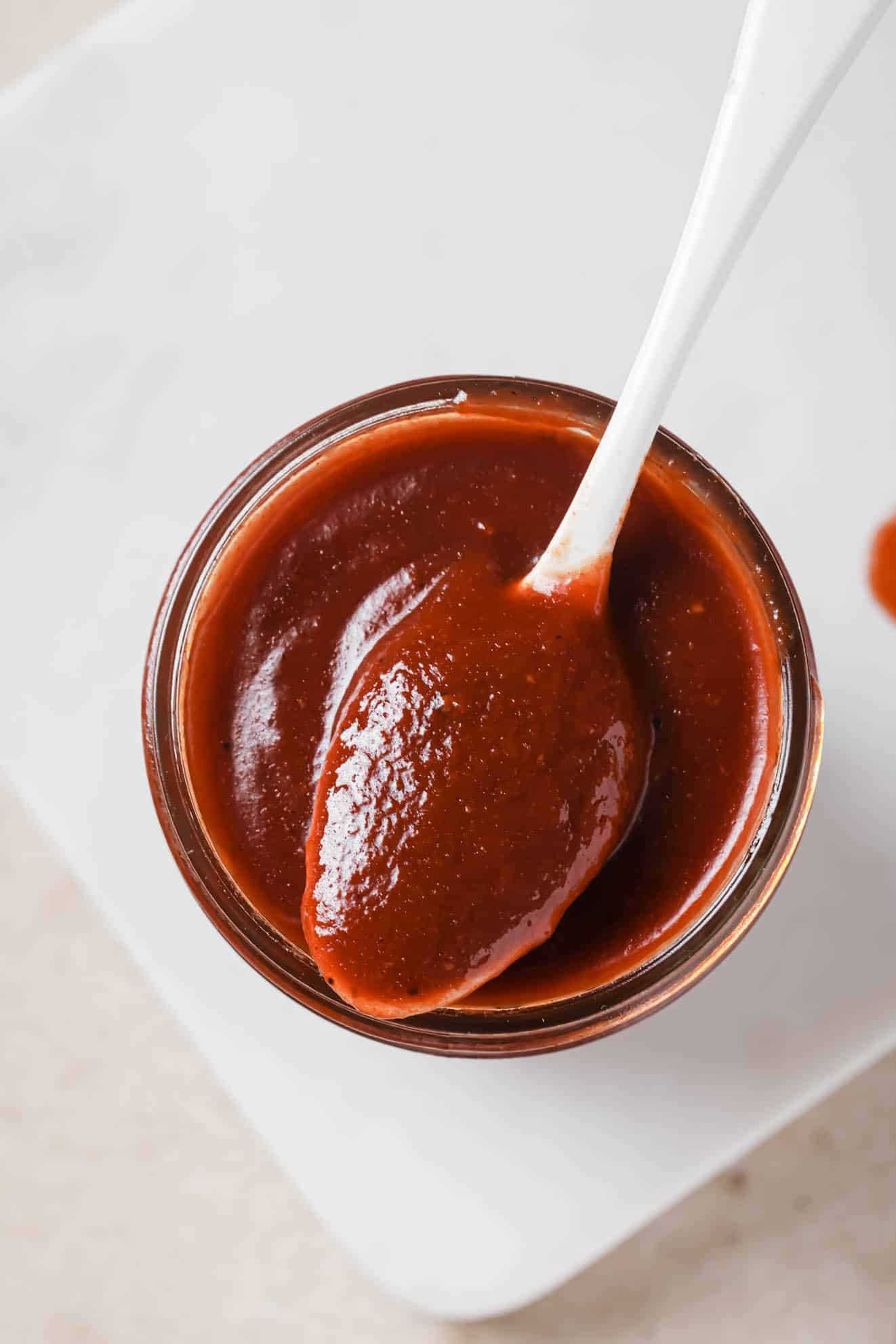 10-Minute Tangy Homemade Vegan BBQ Sauce - Two Spoons