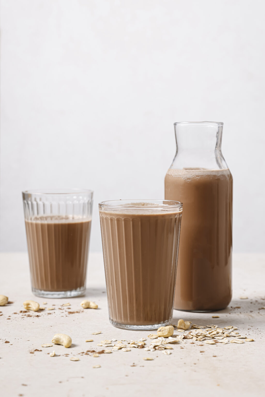 Homemade Chocolate Oat Milk - Two Spoons