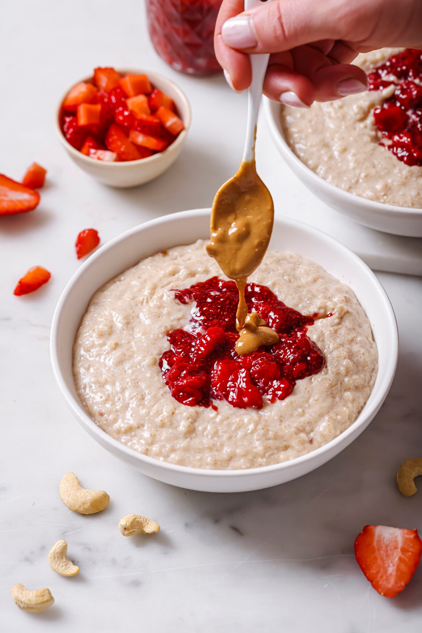30-Minute Sweet and Creamy Brown Rice Breakfast Porridge - Two Spoons