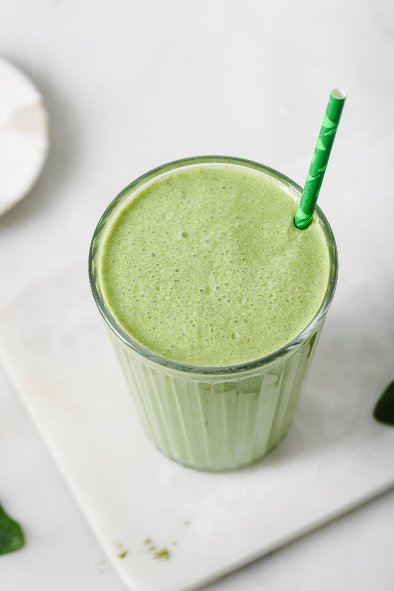 3-Minute Creamy Matcha Green Tea Banana Smoothie - Two Spoons